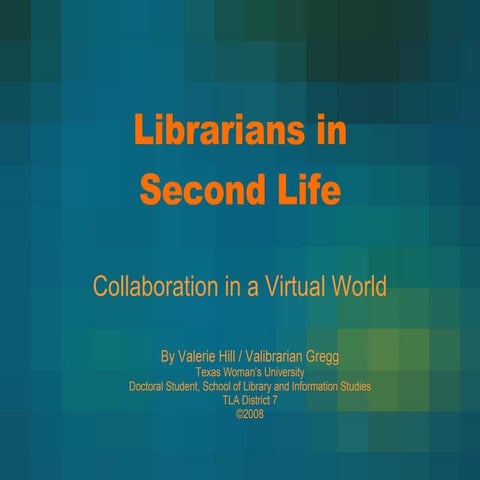 Librarians in Second Life | PPT