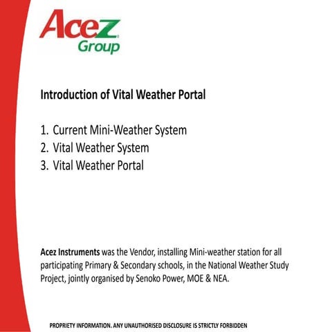 Acez Vital Weather for MOE | PPT