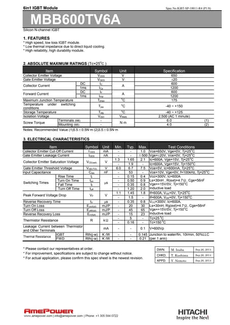 Hitachi IGBT EV HEV | PDF