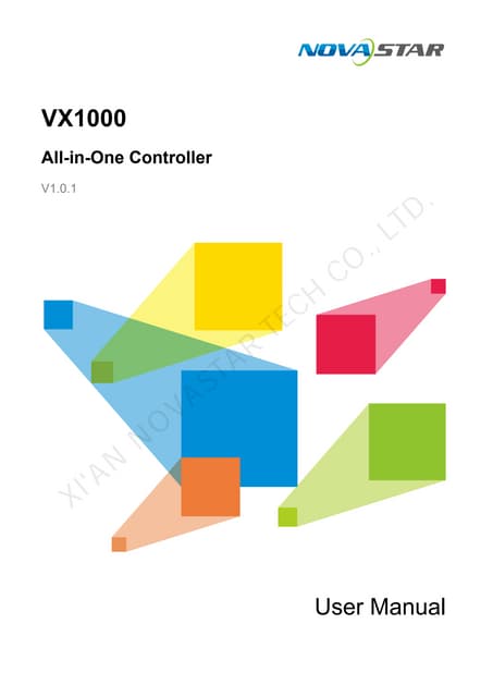 VX1000&VX600 All-in-One Controller Quick Start Guide-V1.0.0.pdf