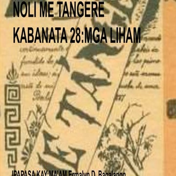Noli_me_tangere_kabanata_28_Mga_Liham.pptx