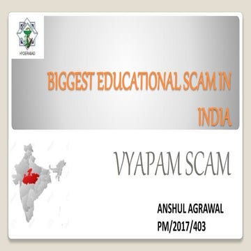 Vyapam scam | PPTX