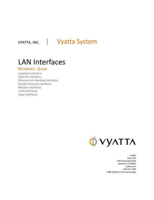 Vyatta Lan Interfaces 6 5 R1 V01 Pdf