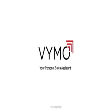 Startup InsurTech Award - Vymo | PPTX