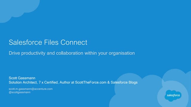 Salesforce Files Connect Ppt