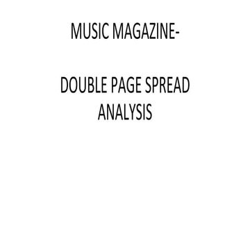 Double page spread conventions | PPTX