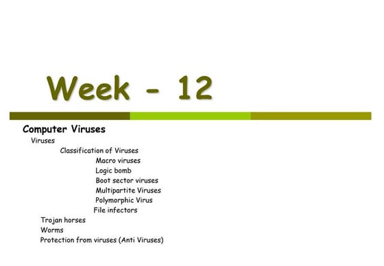 Computer viruses, types and preventions | PPT