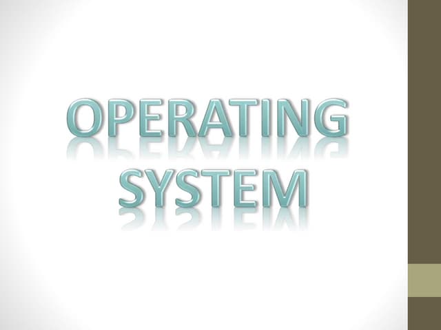 Windows operating system presentation | PPTX | Operating Systems | Computer Software and ...