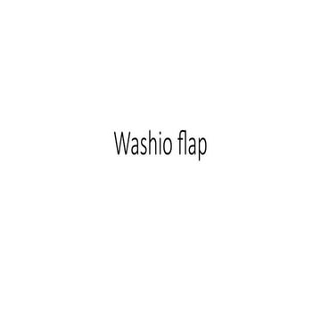 Washio flap for external nose defects tubee flap | PPTX