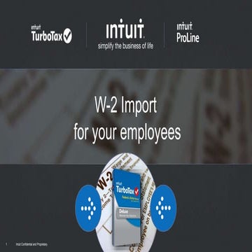 TurboTax W-2 Import for Employers and their Employees | PPT