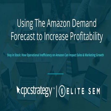 Using Amazon Demand Forecast to Increase Profitability | PDF