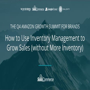 How to Use Inventory Management to Grow Sales | PPT