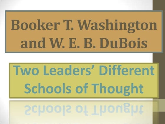 Comparing Washington Dubois and Garvey | PPT