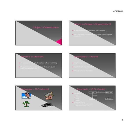 W01 L01 Introduction Object Orientation Pdf 9589