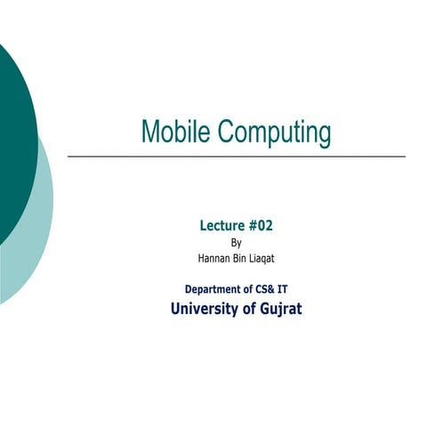 Mobile and wireless networking in mobile computing.pptx