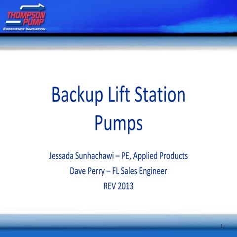 W08 permanent backup lift station pumps-perry | PPT