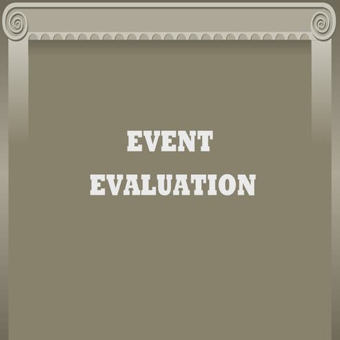 Event Evaluation | PDF