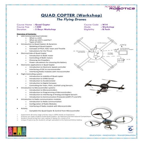 Quad Copter Workshop | PDF