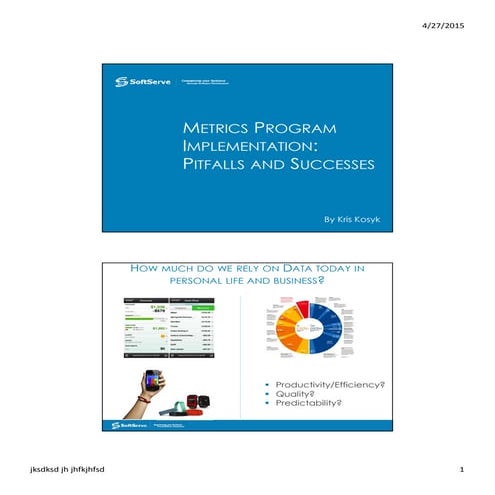 Metrics Program Implementation: Pitfalls and Successes | PDF