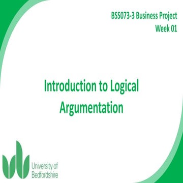 W1 Introduction to Logical Argumentation.pptx