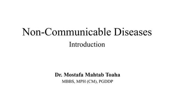 Non communicable diseases | PPT