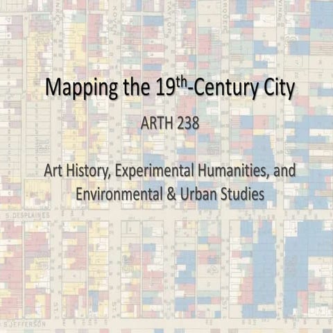 Introduction to Mapping the 19th-Century City | PPTX