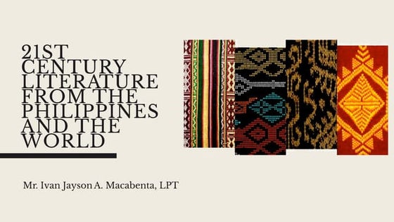 Philippine contemporary literature | PPT