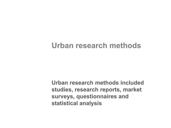 Urban Planning theories and models | PPT | Land and Farms | Real Estate