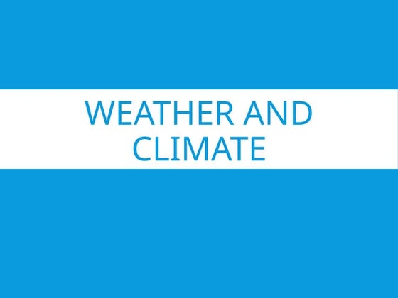 Science - 6th Grade_ Weather & Climate .pptx | Geography | Science