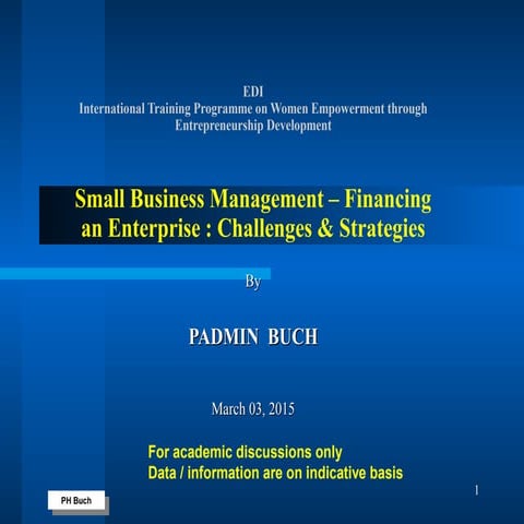 Small Business Financing | PPT
