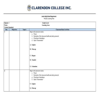 WEEK 2- Information and communications technology (ICT)7- WEEKLY LESSON ...
