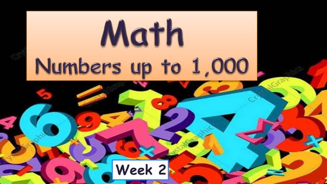 Numbers Up To 10000 - Chapter 1 - Math Grade 3 | PPTX