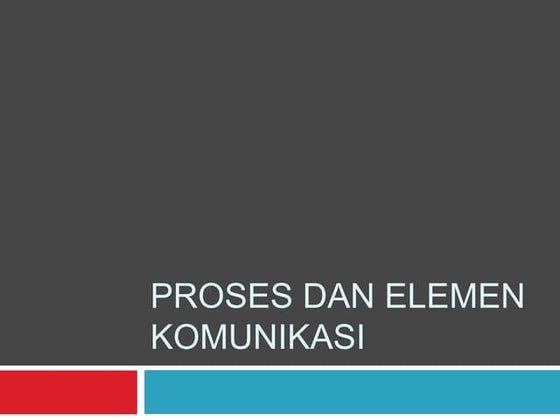 Elemen - elemen komunikasi dalam bahasa melayu | PPTX