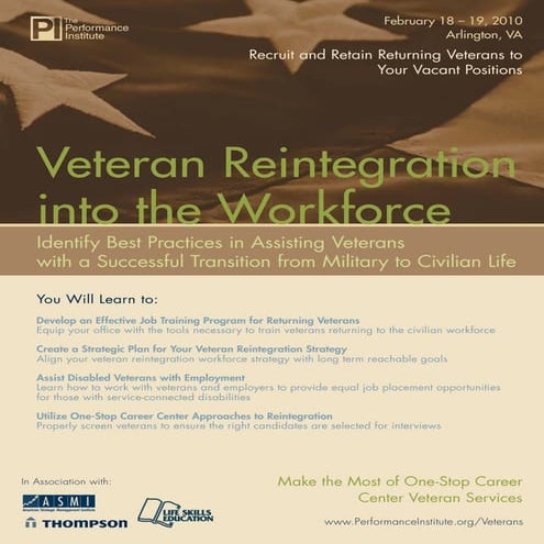 Returning Military Veterans; how do they fit in? | PPTX