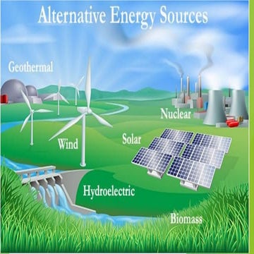 Alternative energy sources power point. Each alternative way is ...