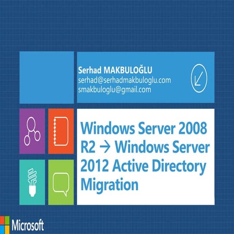 Windows Server 2008 R2 --> Windows Server 2012 Active Directory ...