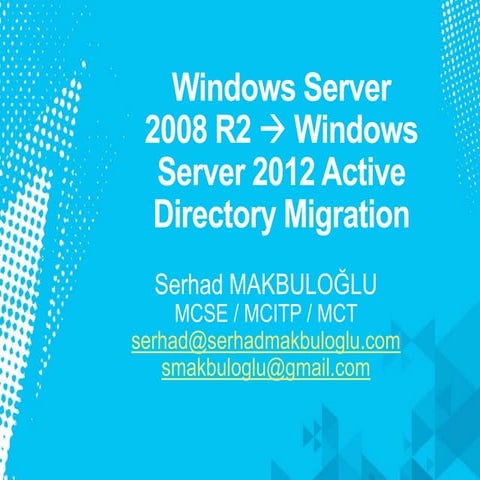 Windows Server 2008 R2 --> Windows Server 2012 Developer Preview Active ...