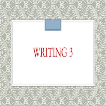 Writing 3- Unit 1 - PARAGRAPH DEFINITION | PPT