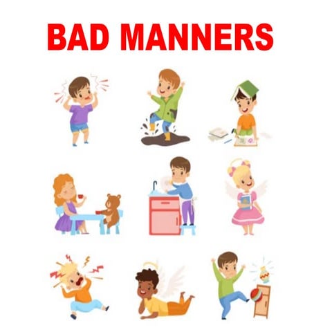 Kindergarten English :: Bad Manners.pptx
