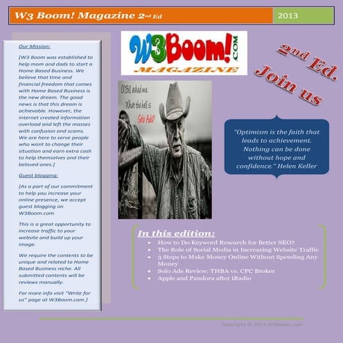 W3 boom magazine 2nd ed | PDF