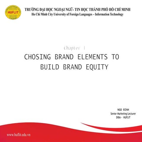 BRAND MANAGEMENT COURSE | PPT