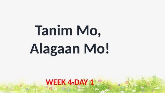 Agri 5 Wk 2 Masistemang Pangangalaga ng Tanim na mga Gulay.pptx