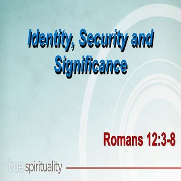 True Spiritulity - 4 Sober Self Assessment | PPTX