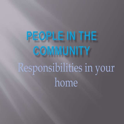 Family Members: Roles and responsibilities | PPT