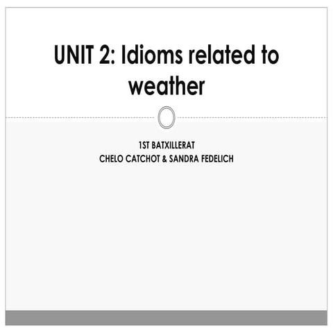 Idioms Unit 2 | PPTX