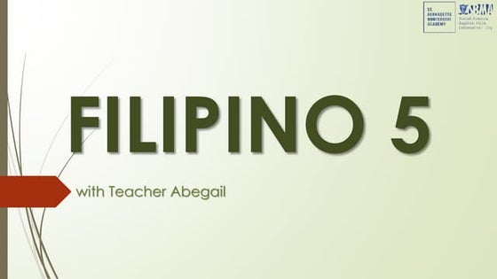 FILIPINO 5. NAKAPAGBIBIGAY NG SARILING WAKAS SA NAPAKINGGANG KWENTO.pptx