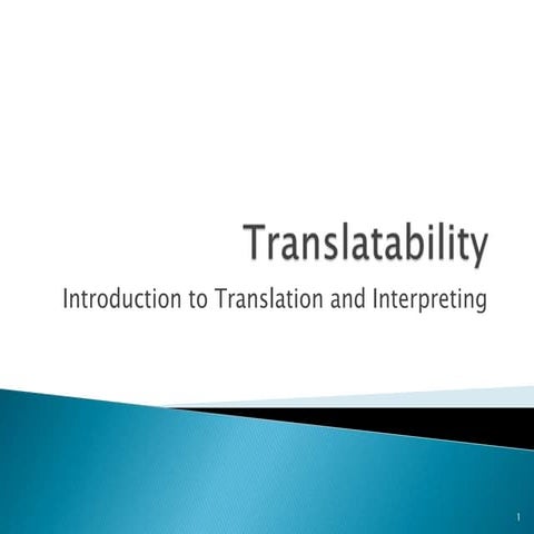 Week 5: Translatability | PPTX