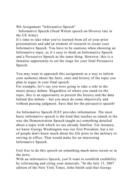 Introduction to Public SpeakingWeek 6 AssignmentIn.docx