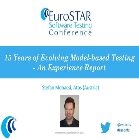 Stefan Mohacsi - 15 years of Evolving Model-Based Testing - EuroSTAR ...