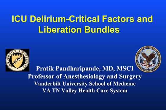 The New 2018 SCCM PADIS Guidelines: Quick Hits of Recommendations for ...
